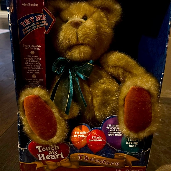 touch my heart | Toys | Theodore Touch My Heart Talking Singing Bear In ...
